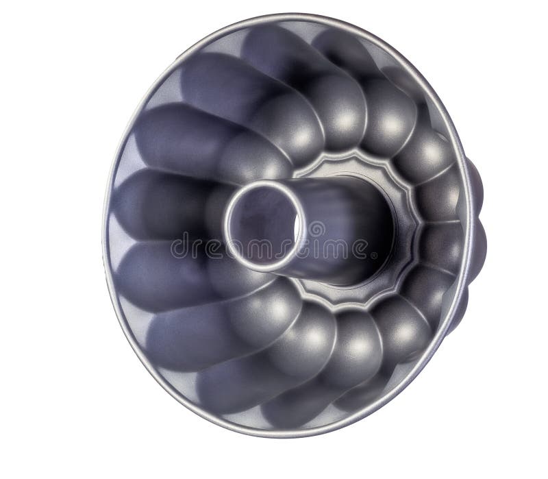 Isolated Cake Tin for a Ring Cake Stock Photo - Image of empty, silver ...
