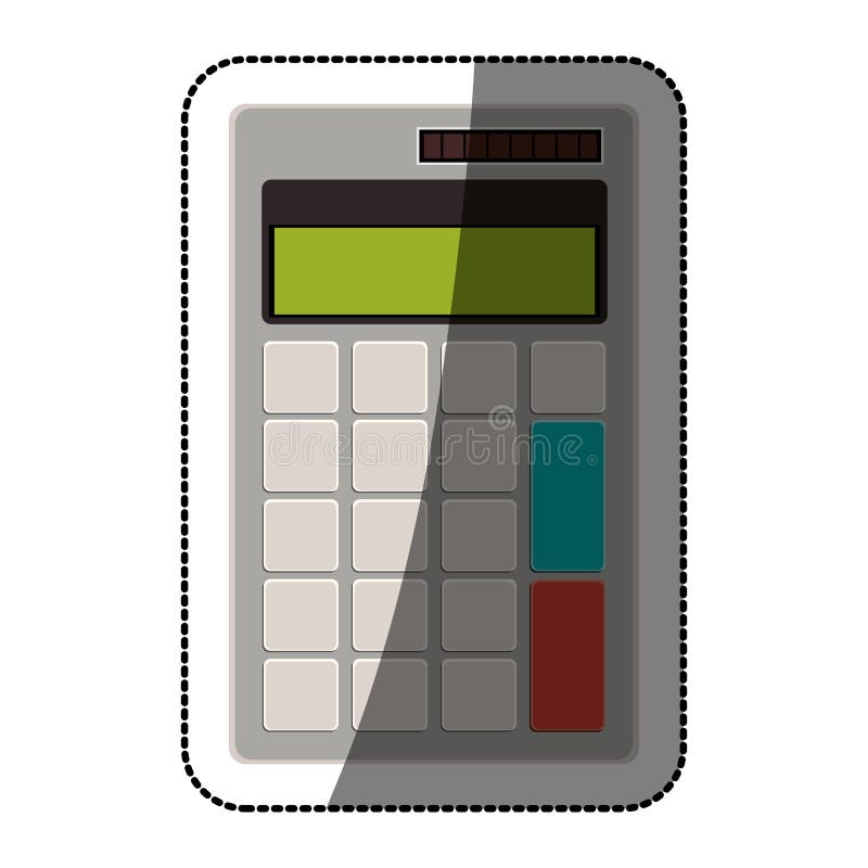 Isolated Calculator Device Design Stock Vector - Illustration of symbol ...