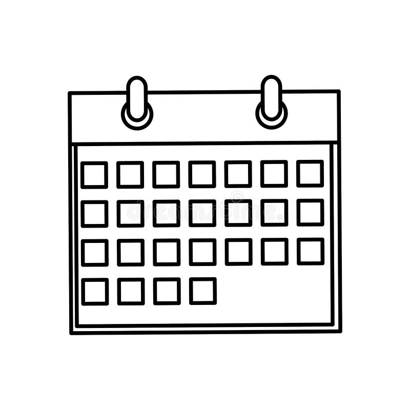 Isolated calendar date stock illustration. Illustration of design ...