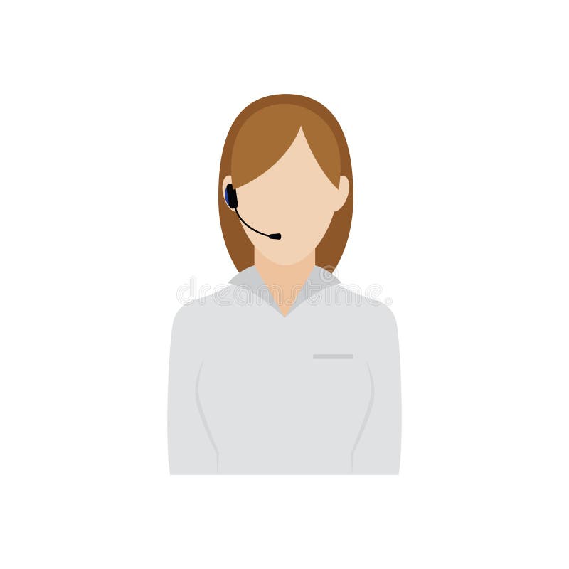 Call Center Agent Icon stock illustration. Illustration of call - 1862143