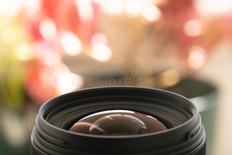 Isolated camera lens stock image. Image of media, flare - 139523451