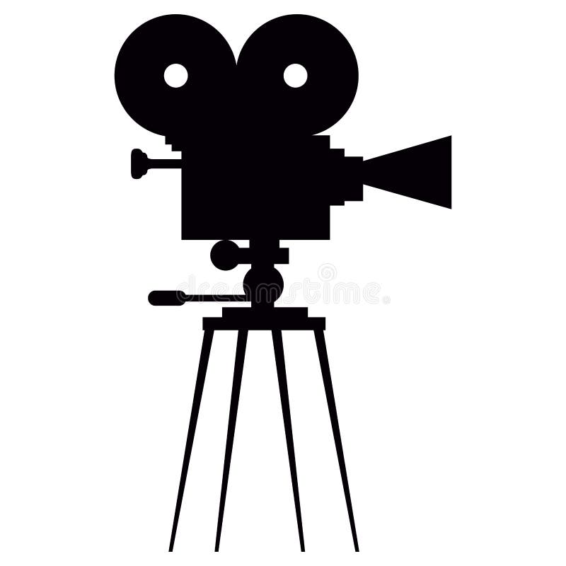 Camera silhouette vector stock vector. Illustration of photograph ...