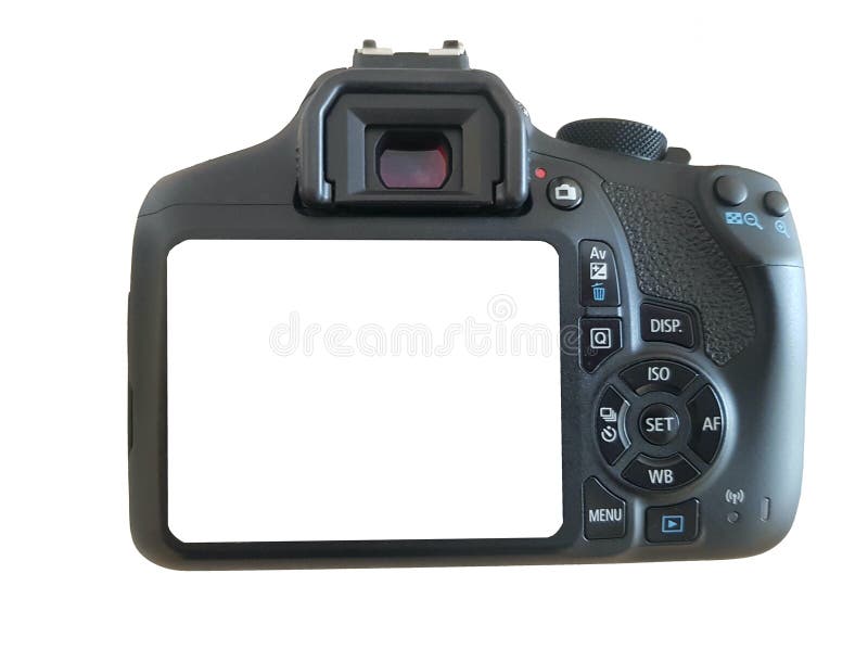 Isolated Camera on a White Background. Isolated White Screen for Mockup ...