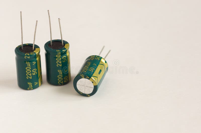 Isolated Capacitor, Used in Electronic Device. Stock Image - Image of ...