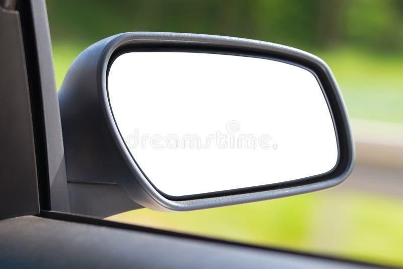 Isolated car mirror stock image. Image of white, travel - 72954755