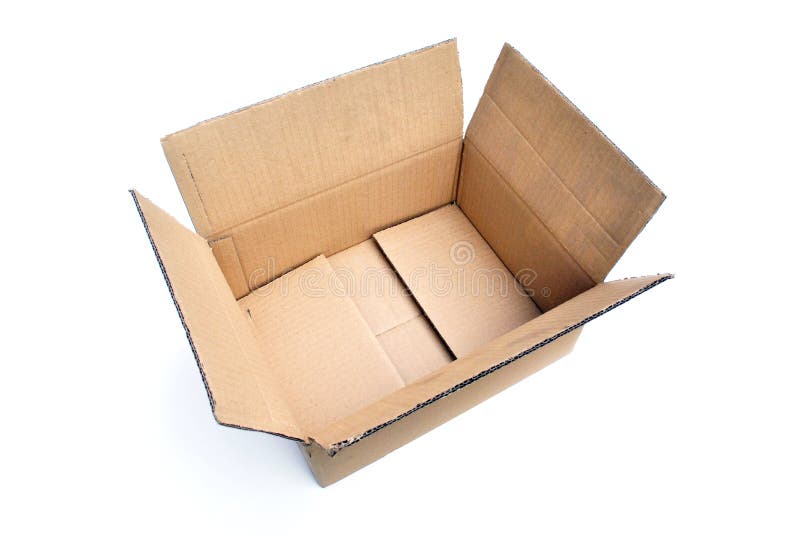 Open Cardboard Box Top View Stock Photo - Image of packet, office: 60810186
