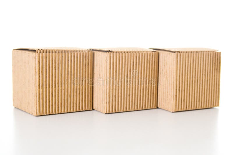 Isolated cardboard boxes stock image. Image of isolated - 15600835