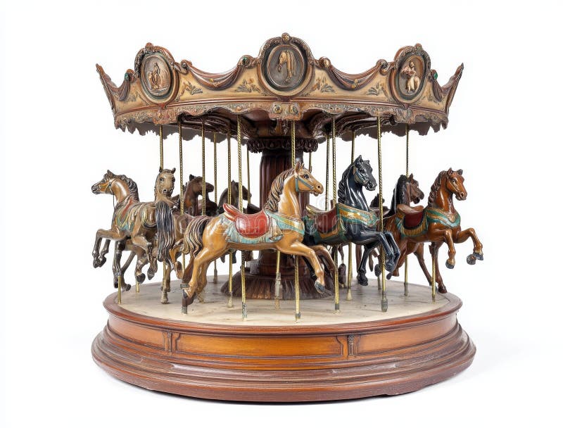 Isolated Carousel on a Clear Background - Image Stock Image - Image of ...