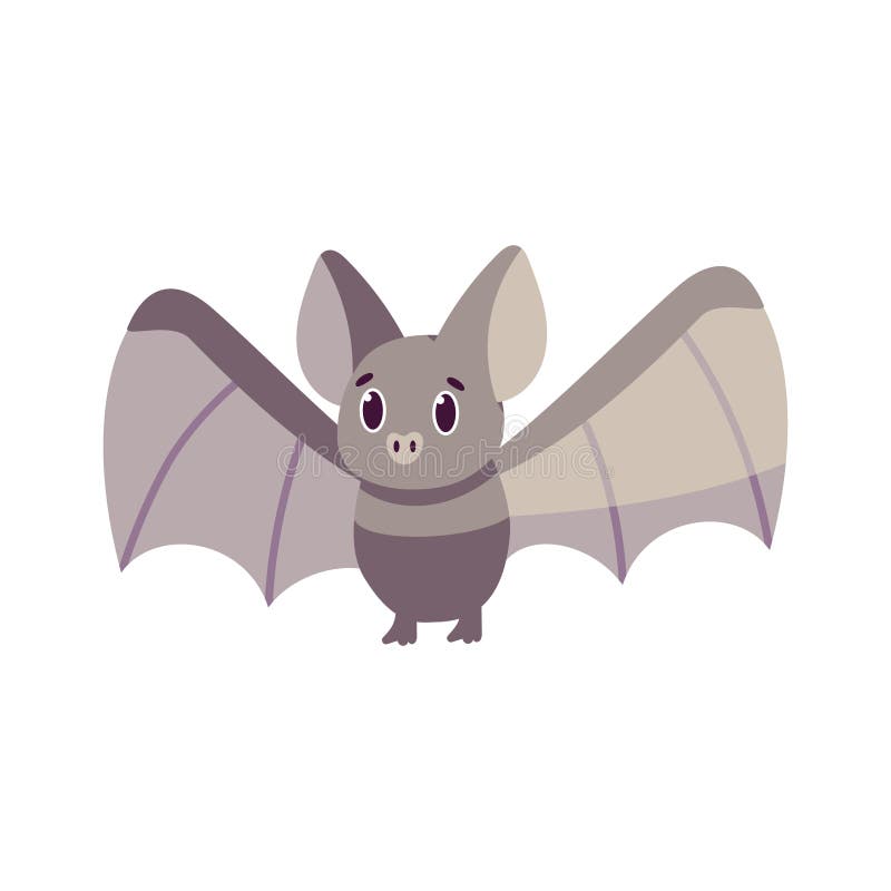 Isolated cartoon of a bat stock vector. Illustration of isolated ...