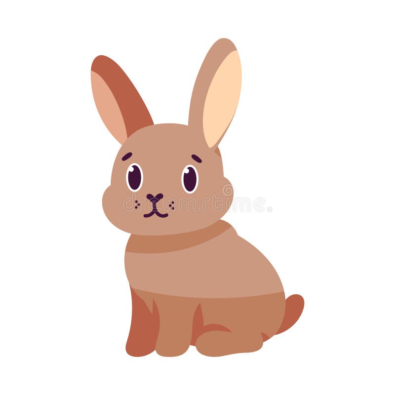 Isolated Cartoon of a Bunny Stock Vector - Illustration of bunny, happy ...