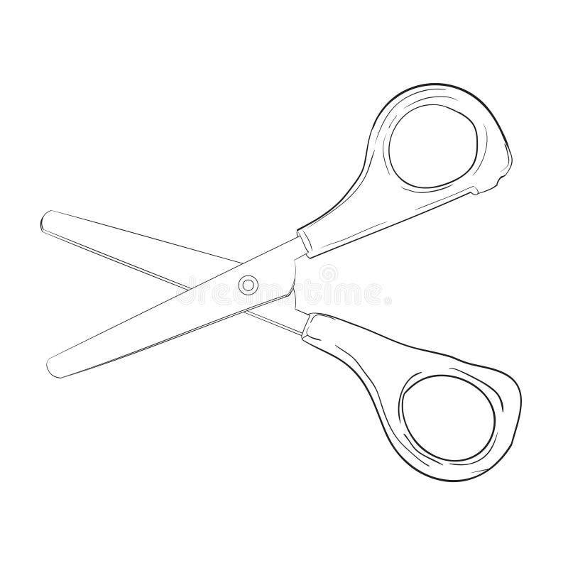 Cartoon scissors stock illustration. Illustration of cartoon - 37026855