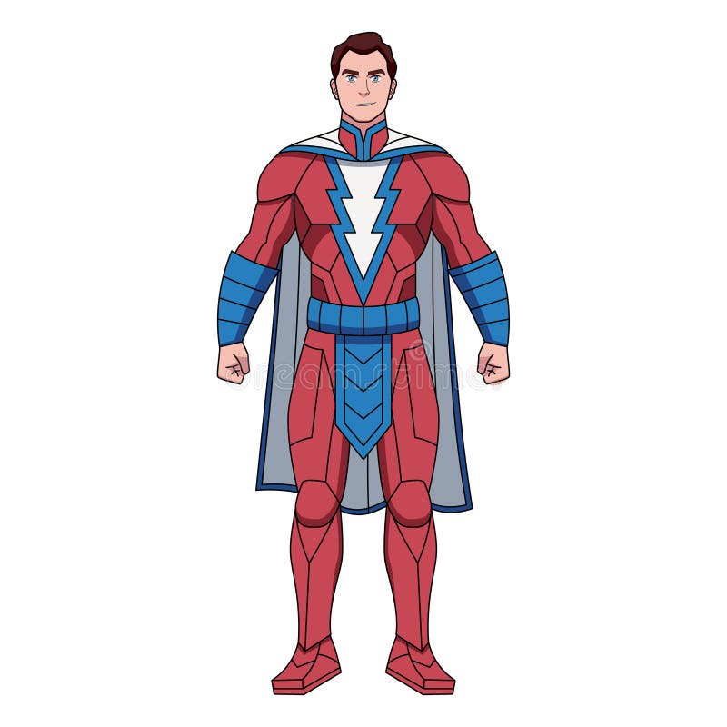 Isolated Cartoon of a Superhero Stock Vector - Illustration of super ...