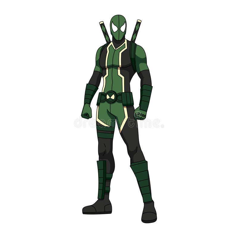 Isolated Cartoon of a Superhero Stock Vector - Illustration of costume ...