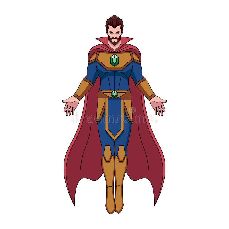 Isolated Cartoon of a Superhero Stock Vector - Illustration of ...
