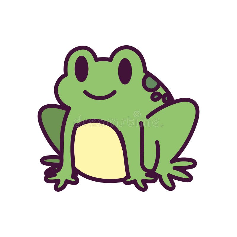 Isolated cartoon of a toad stock vector. Illustration of funny - 203147724