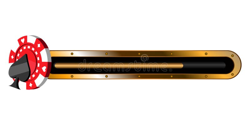 Isolated casino score bar stock illustration. Illustration of ...