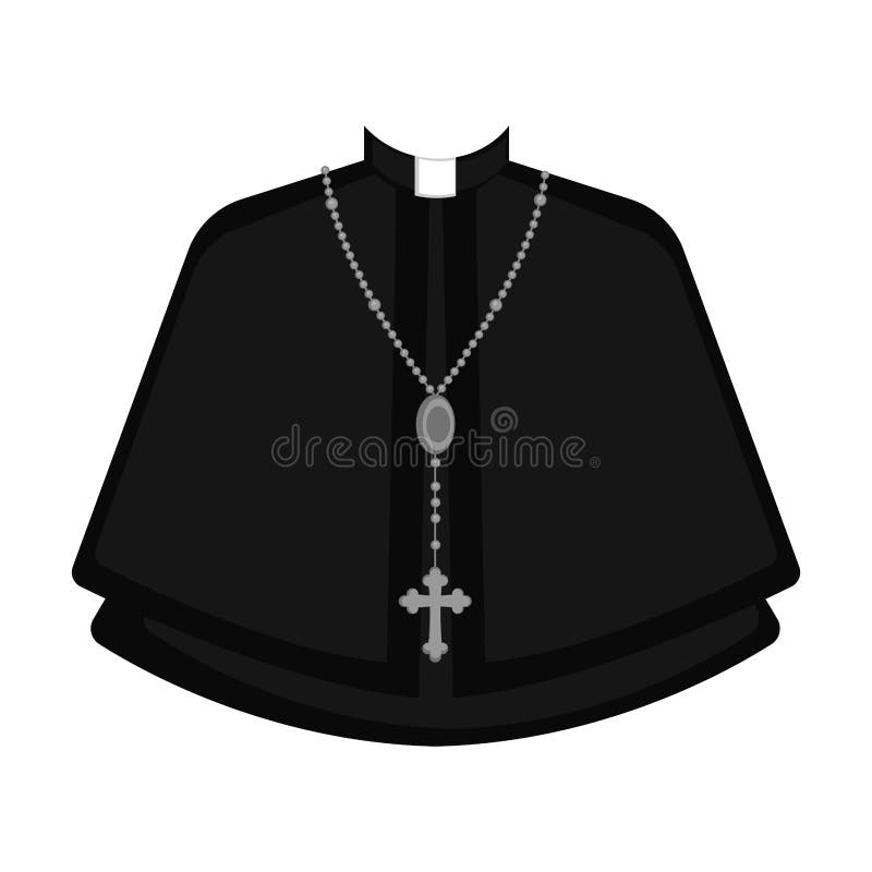 Isolated Cassock Silhouette Stock Vector - Illustration of cross, black ... Isolated Cassock Silhouette Stock Vector - Illustration of cross, black ...