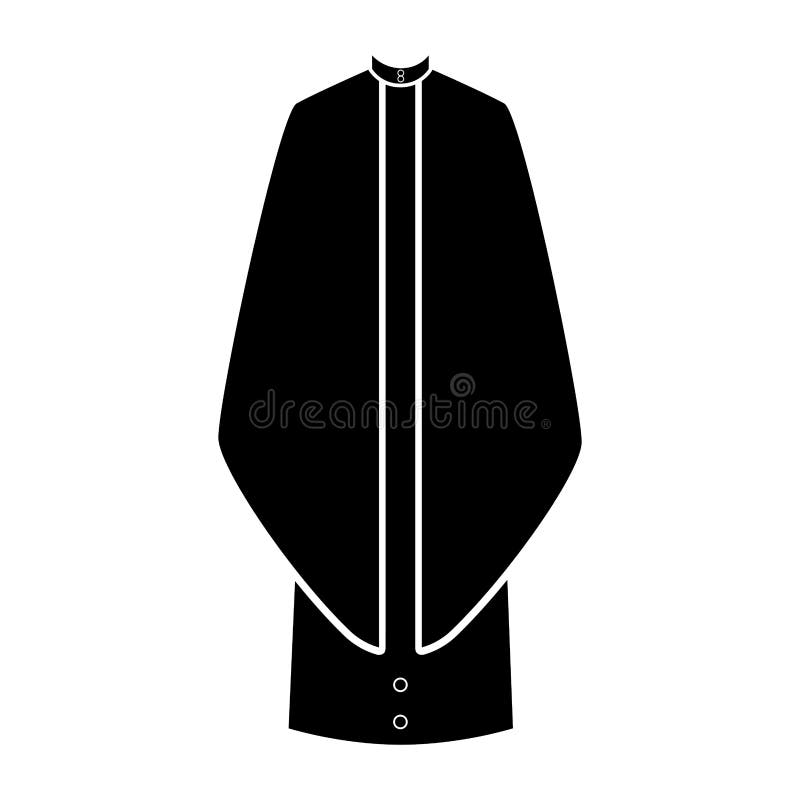 Isolated Cassock Silhouette Stock Vector - Illustration of priest ... Isolated Cassock Silhouette Stock Vector - Illustration of priest ...