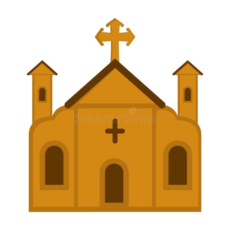 Isolated Catholic Church Cross Symbol Vector Stock Vector ...