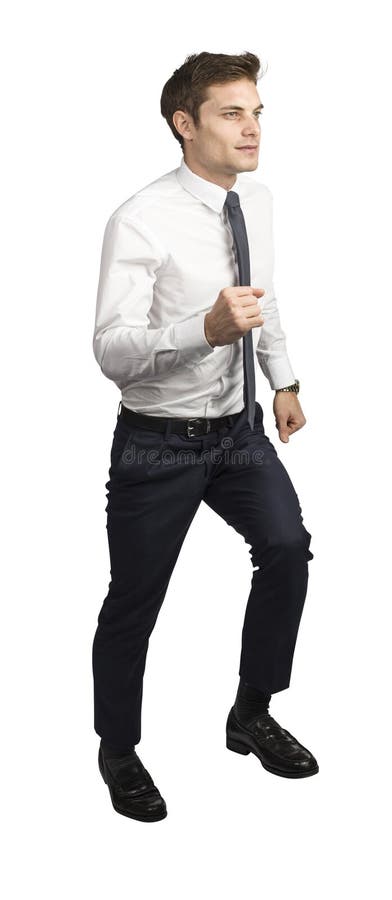 Man step up stock image. Image of sport, isolated, businessman - 26906237