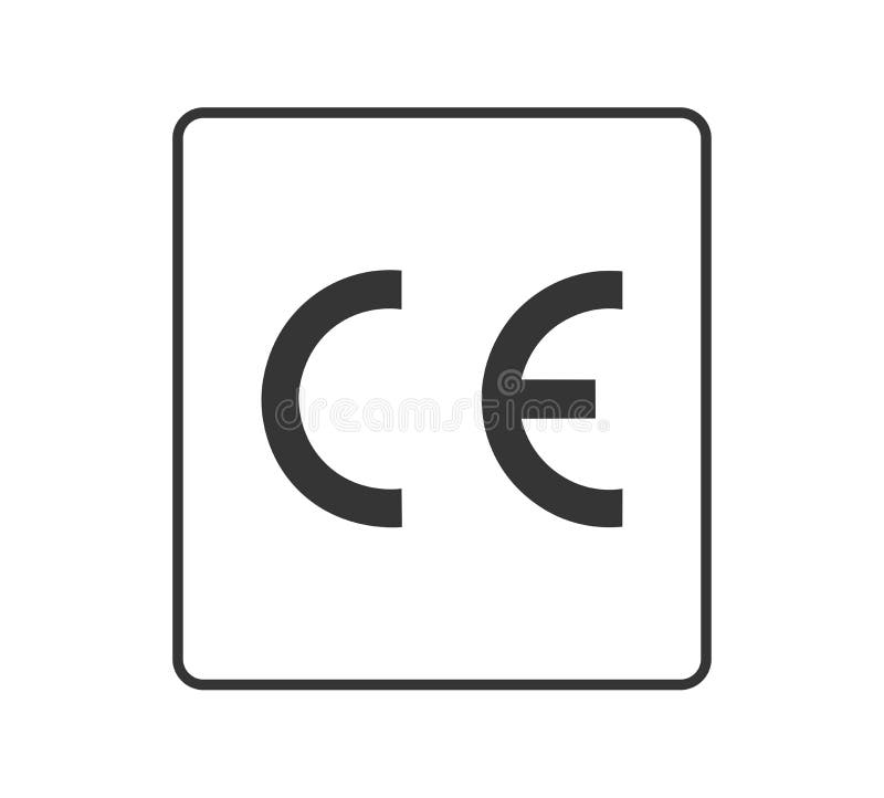 Isolated CE Marking Icon. Concept of Packaging and Regulations Stock ...