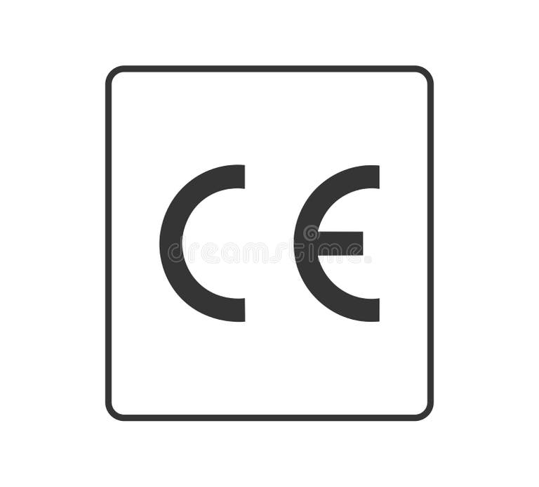 Isolated CE Marking Icon. Concept of Packaging and Regulations Stock ...