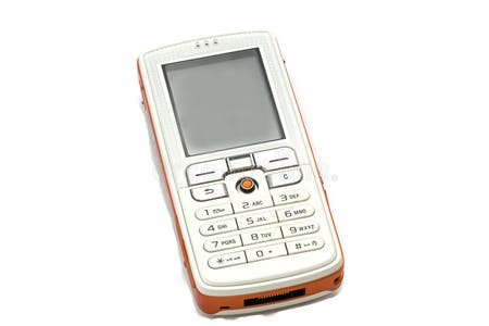 Isolated cell phone stock image. Image of message, phone - 329505