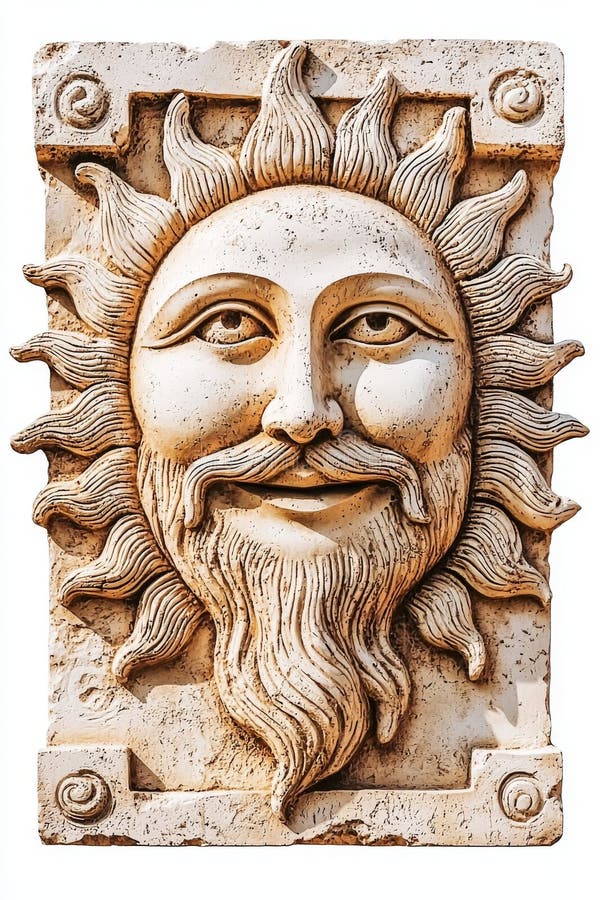 Isolated Ceramic Head of a Gorgon Medusa in a Bath Stock Photo - Image ...