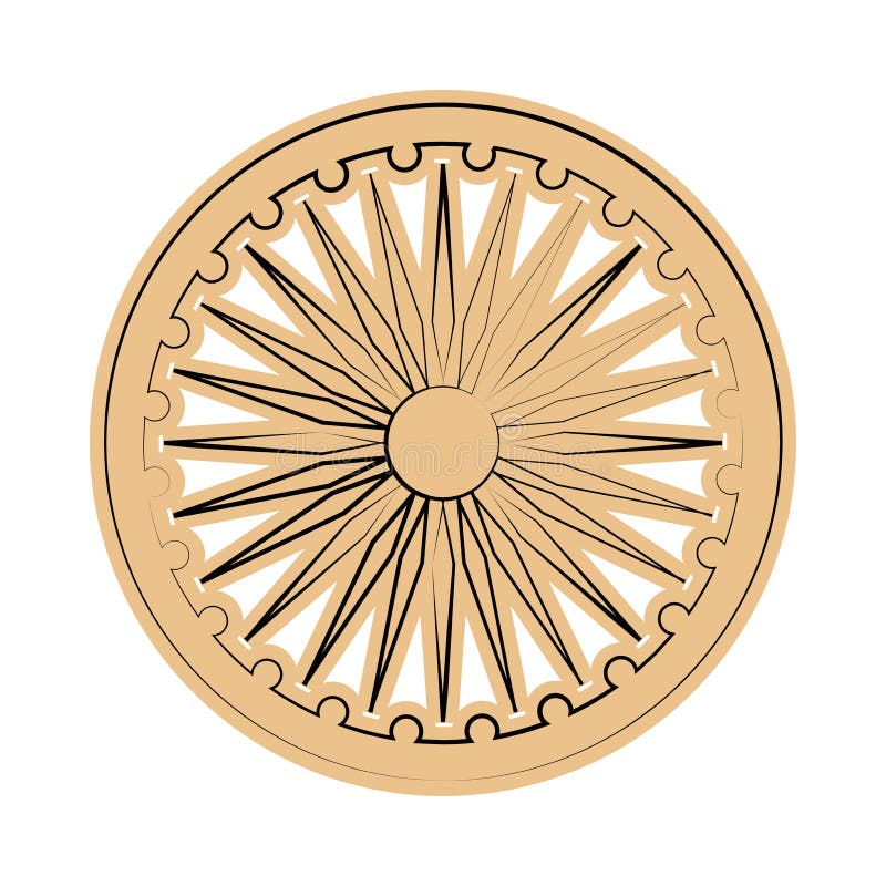 Isolated Chakra Symbol from the Flag of India Vector Stock Vector ...