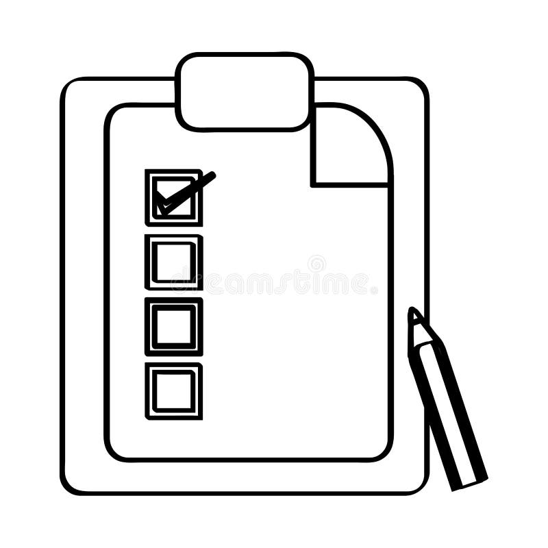 Isolated checklist design stock vector. Illustration of checklist ...