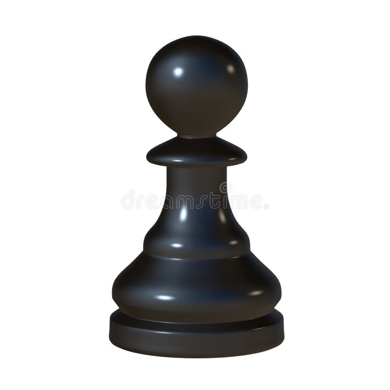 Isolated Chess Figurine 3d Illustration Stock Illustration ...