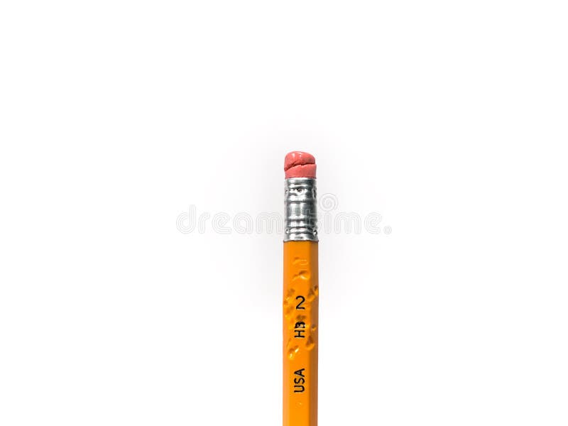 Chewed up pencil. stock image. Image of pencil, number - 2431655