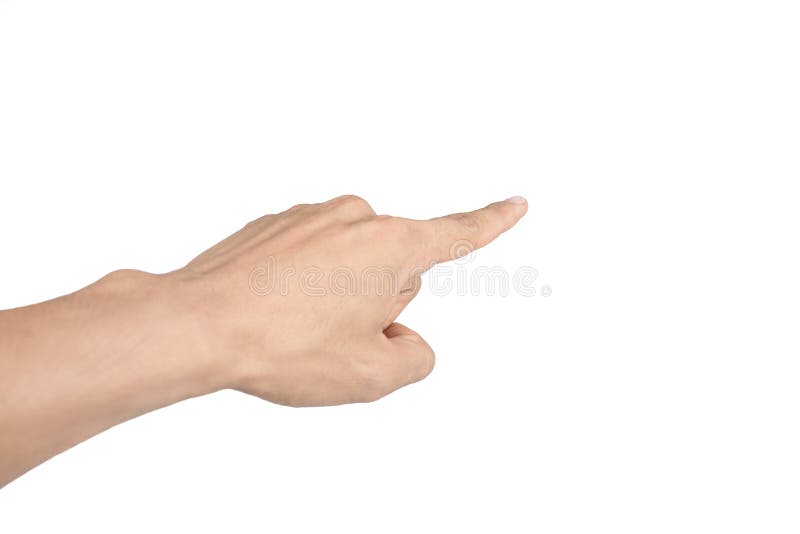 Isolated Child Hand Shows Gesturing Welcome Stock Photo - Image of ...