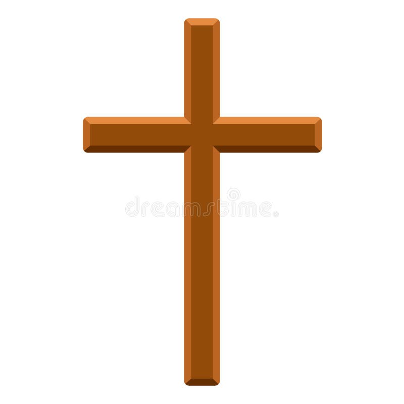 Isolated christian cross stock vector. Illustration of faith - 141817723