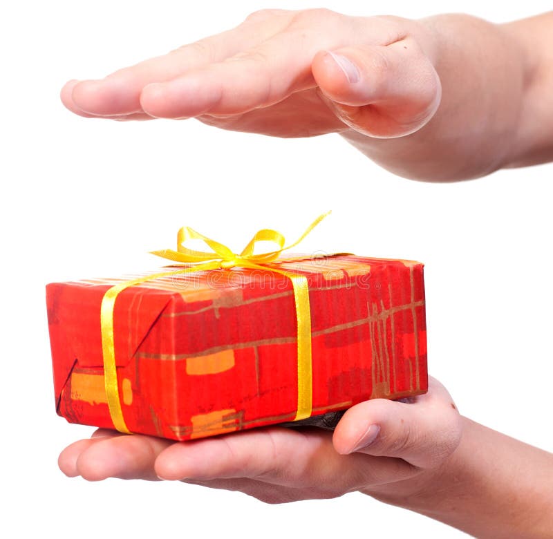 Christmas gift giving stock image. Image of give, xmas - 1536721