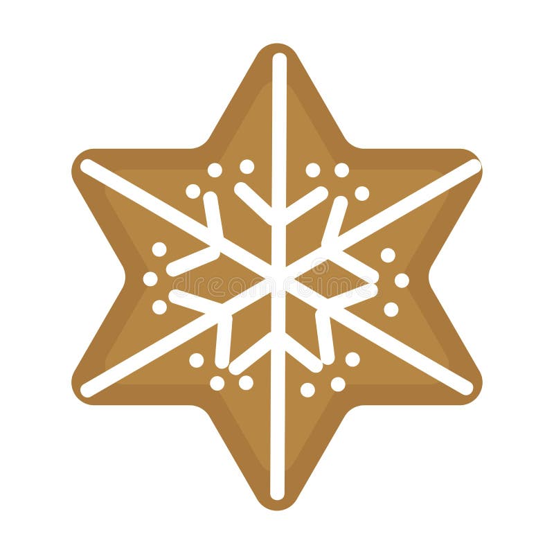 Isolated Christmas Gingerbread Icon Stock Vector - Illustration of icon ...