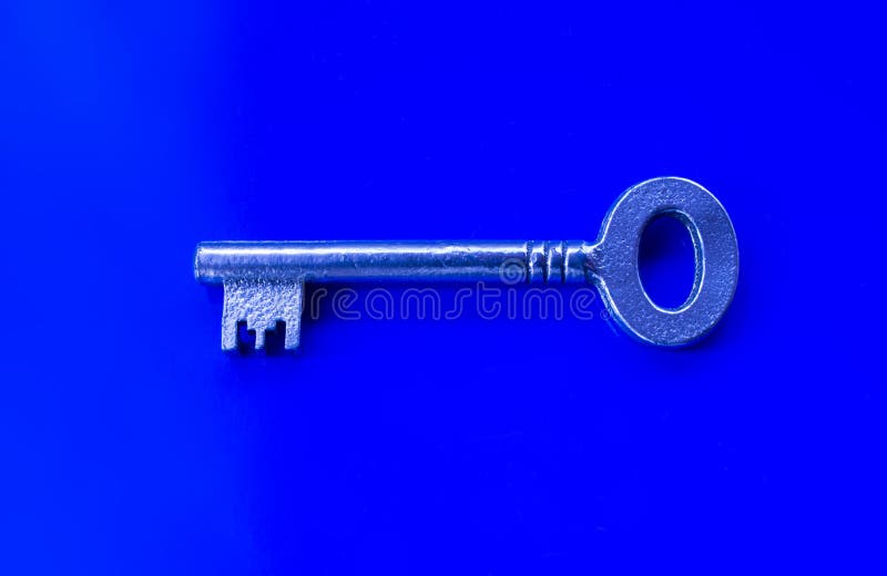 Isolated Chrome Key on the Blue Background Stock Photo - Image of ...