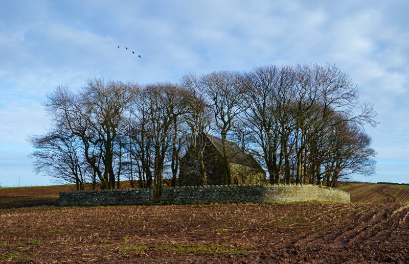 Isolated Church stock image. Image of farmland, clouds - 29229331