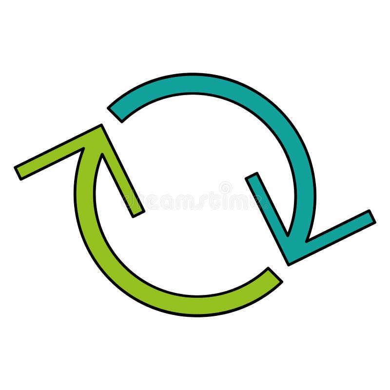Circle with Arrows Coming Out Icon Stock Illustration - Illustration of ...