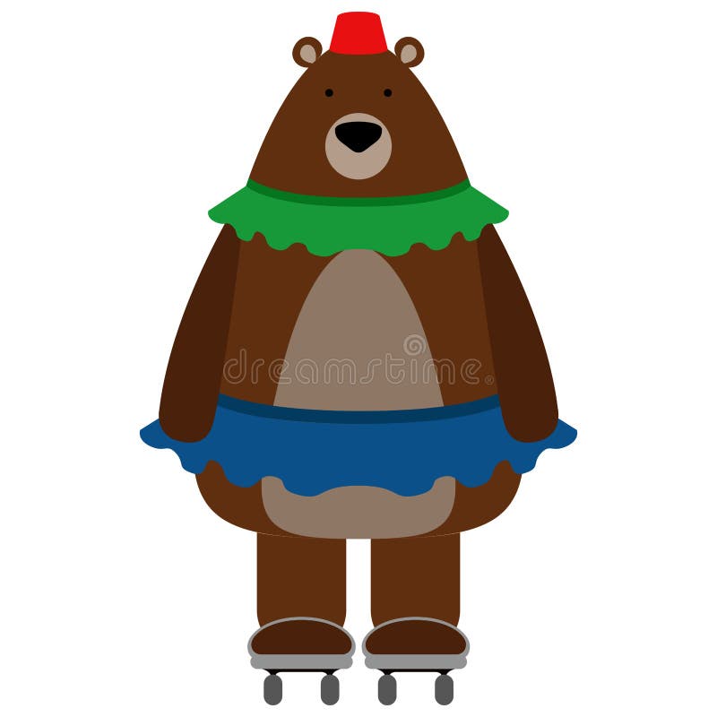 Isolated circus bear stock vector. Illustration of carnival - 122147078