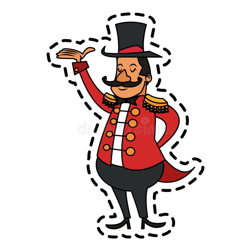 Isolated circus man design stock vector. Illustration of party - 82969260
