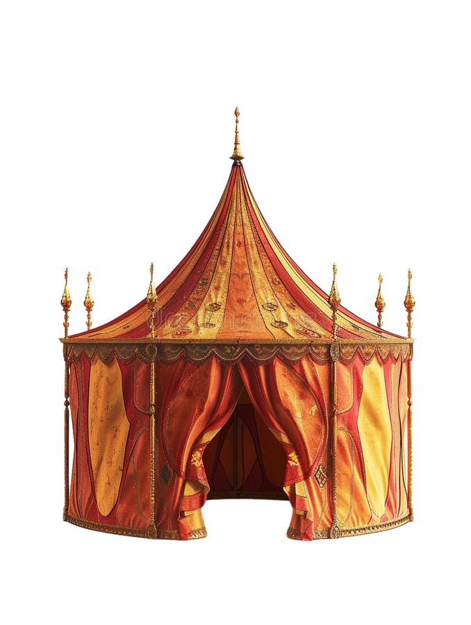 Isolated Circus Tent on Transparent Background Stock Illustration ...