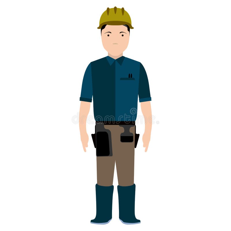 Engineer Avatar, Architect in Helmet Isometric Icon. 3d Line Art ...
