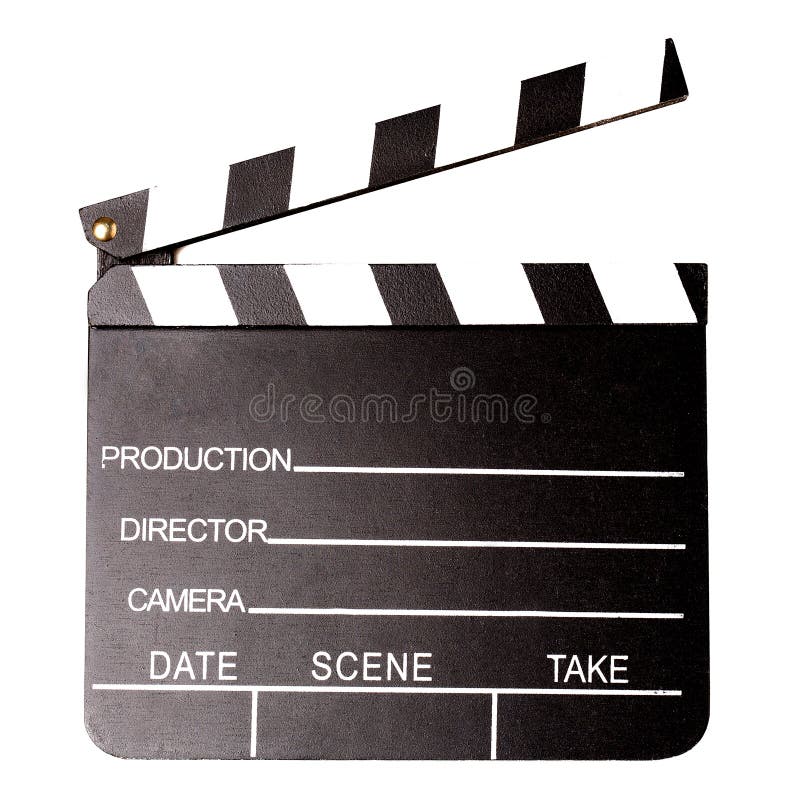 A Hollywood Movie Clapper Board (Clap Slate) Stock Image - Image of ...