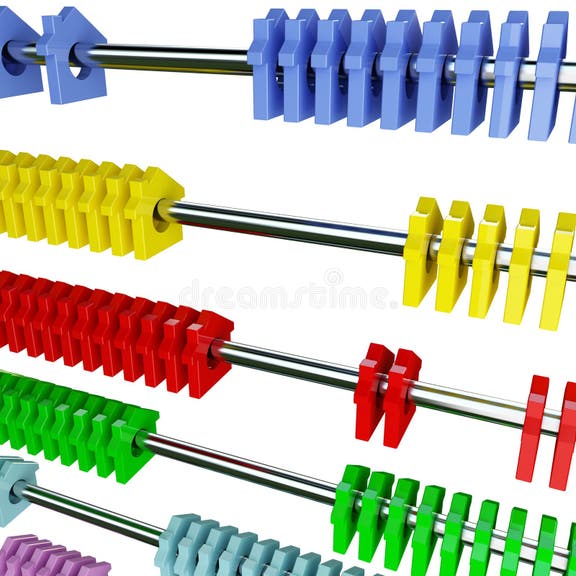 Isolated classic abacus stock illustration. Illustration of architect ...