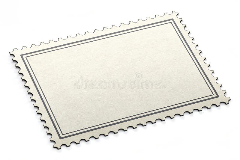 Blank Postage Stamp Clean Postage Stamp Isolated on Transparent ...
