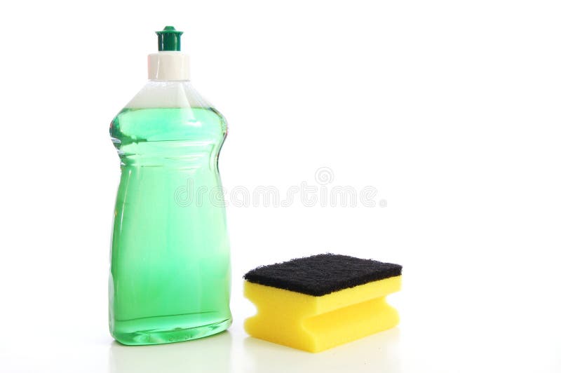 Isolated cleaning supplies stock image. Image of cleaning - 11149001