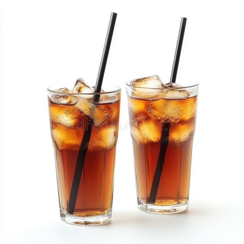 Isolated Clear Cup Cold Brew Iced Coffee Transparent Background Stock ...