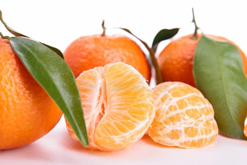 Isolated clementine stock image. Image of orange, food - 28571069