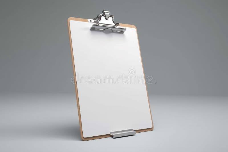 Isolated Clipboard with Blank Paper for Design Mockup, AI Generative ...